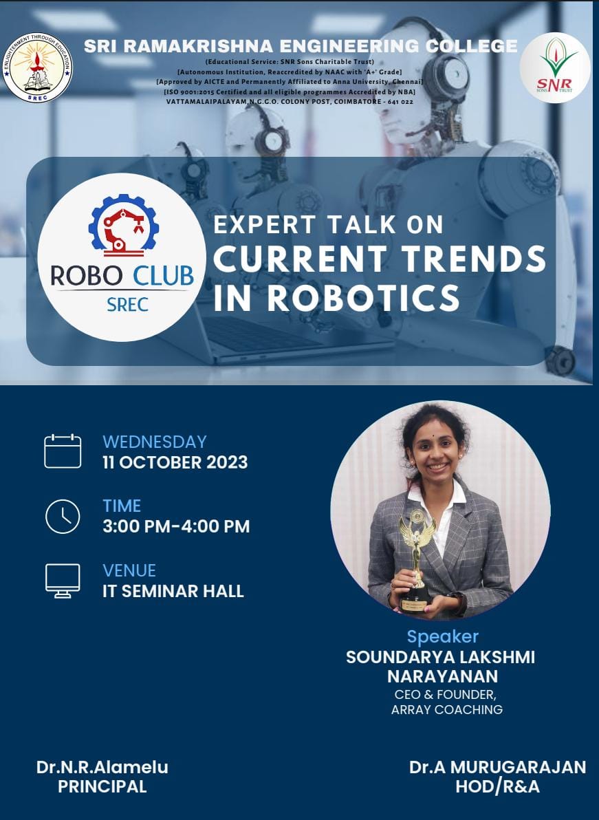 Department of Robotics & Automation | SREC | Coimbatore
