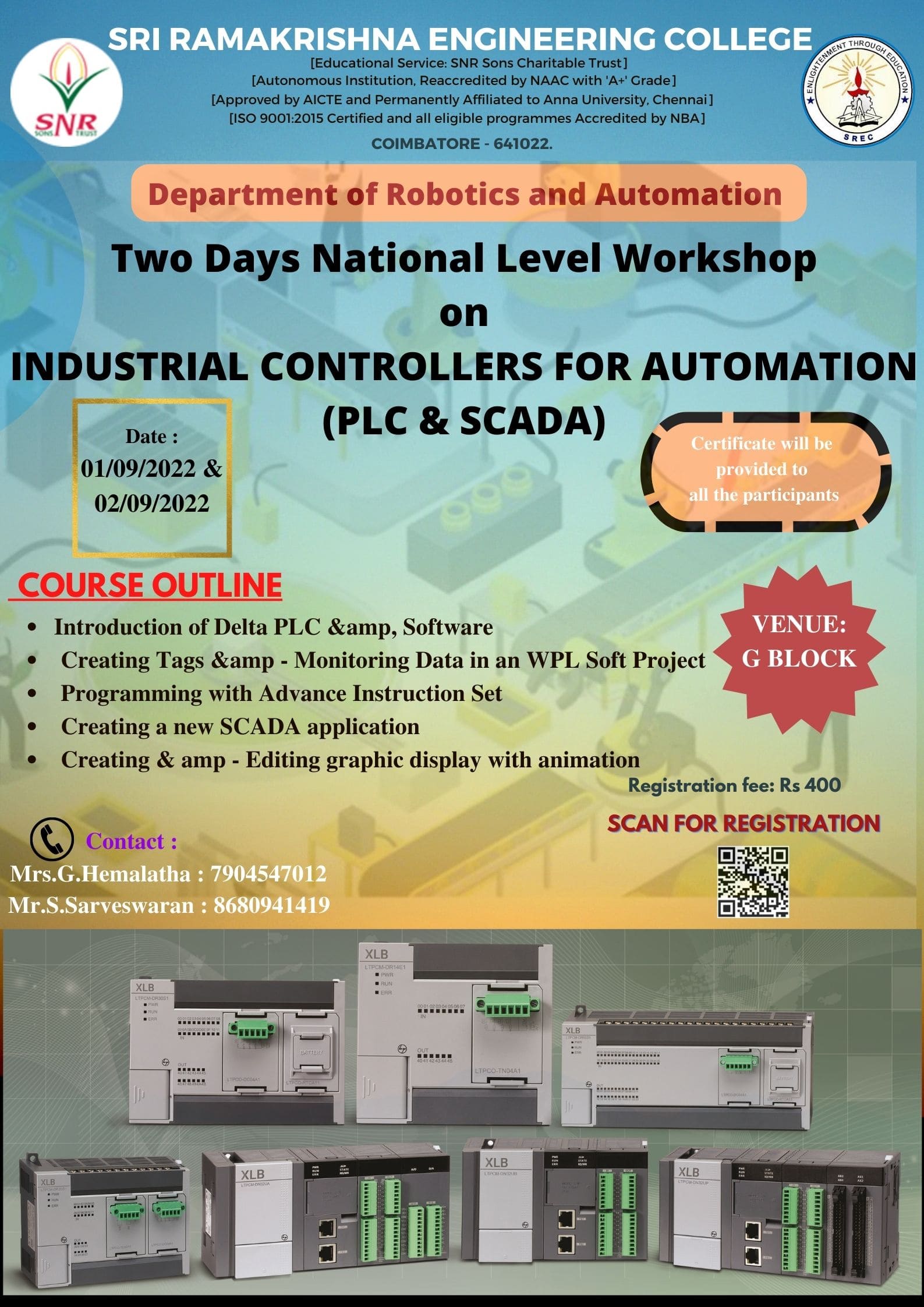 Department of Robotics & Automation | SREC | Coimbatore