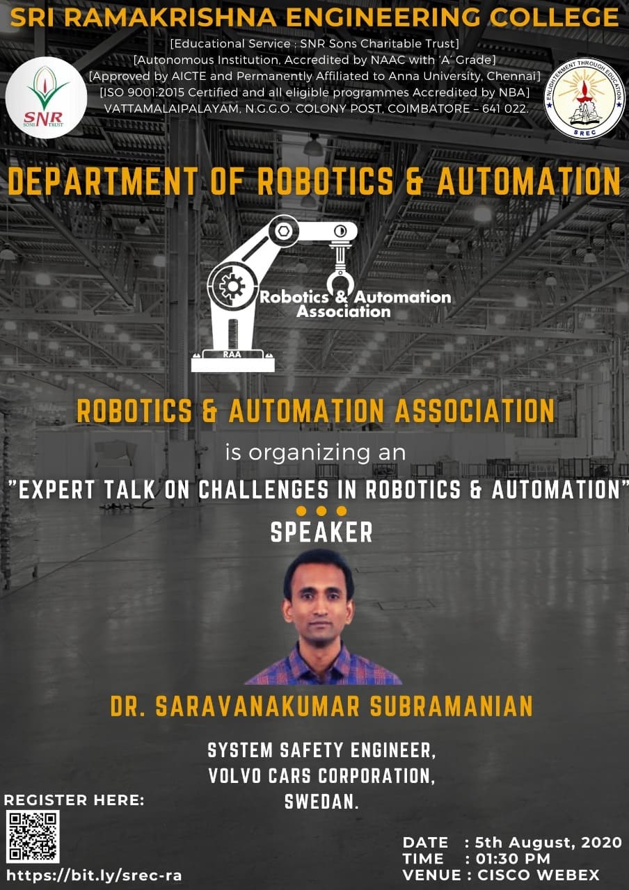 Department of Robotics & Automation | SREC | Coimbatore