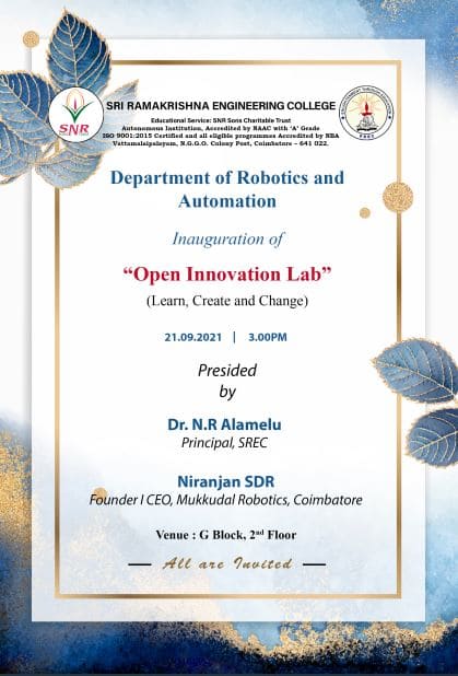 Department of Robotics & Automation | SREC | Coimbatore