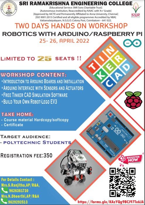 Department of Robotics & Automation | SREC | Coimbatore